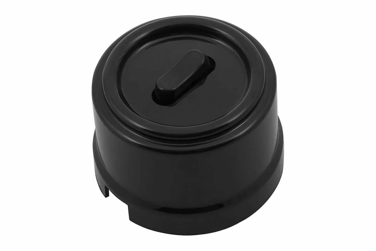 Выключатель Jantera Cambre клавишный, одинарный, пластик. Цвет Черный