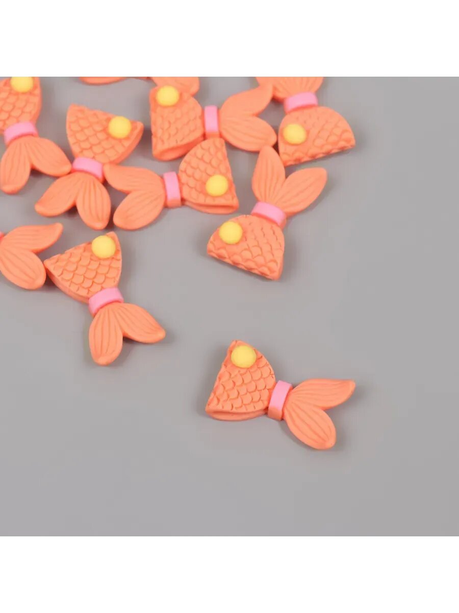 Декор для творчества Хвост русалки набор 12 шт 2,3х1,4 см