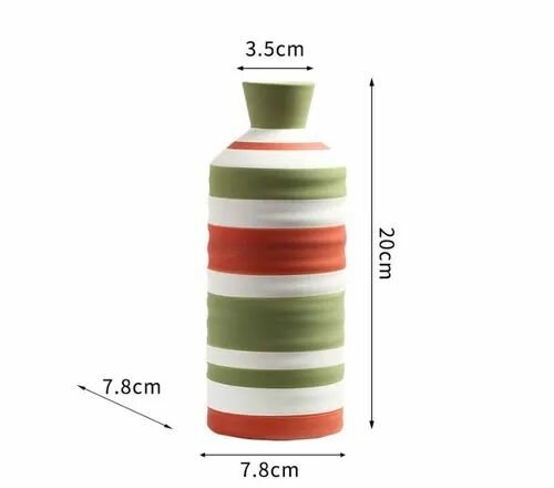 Ваза, 21 см , Керамика, 1 шт 21 cm 1 pcs 21 cm 1 pcs