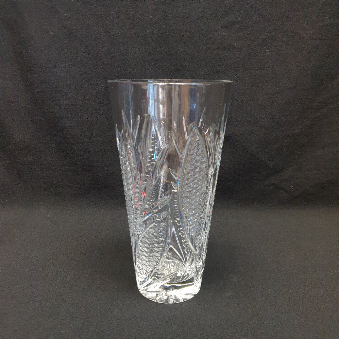 Ваза, хрусталь высота 25 см, винтаж СССР