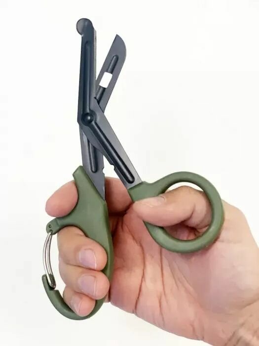 Ножницы тактические с карабином