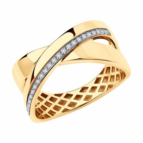 Кольцо, золото, 585 проба, бриллиант