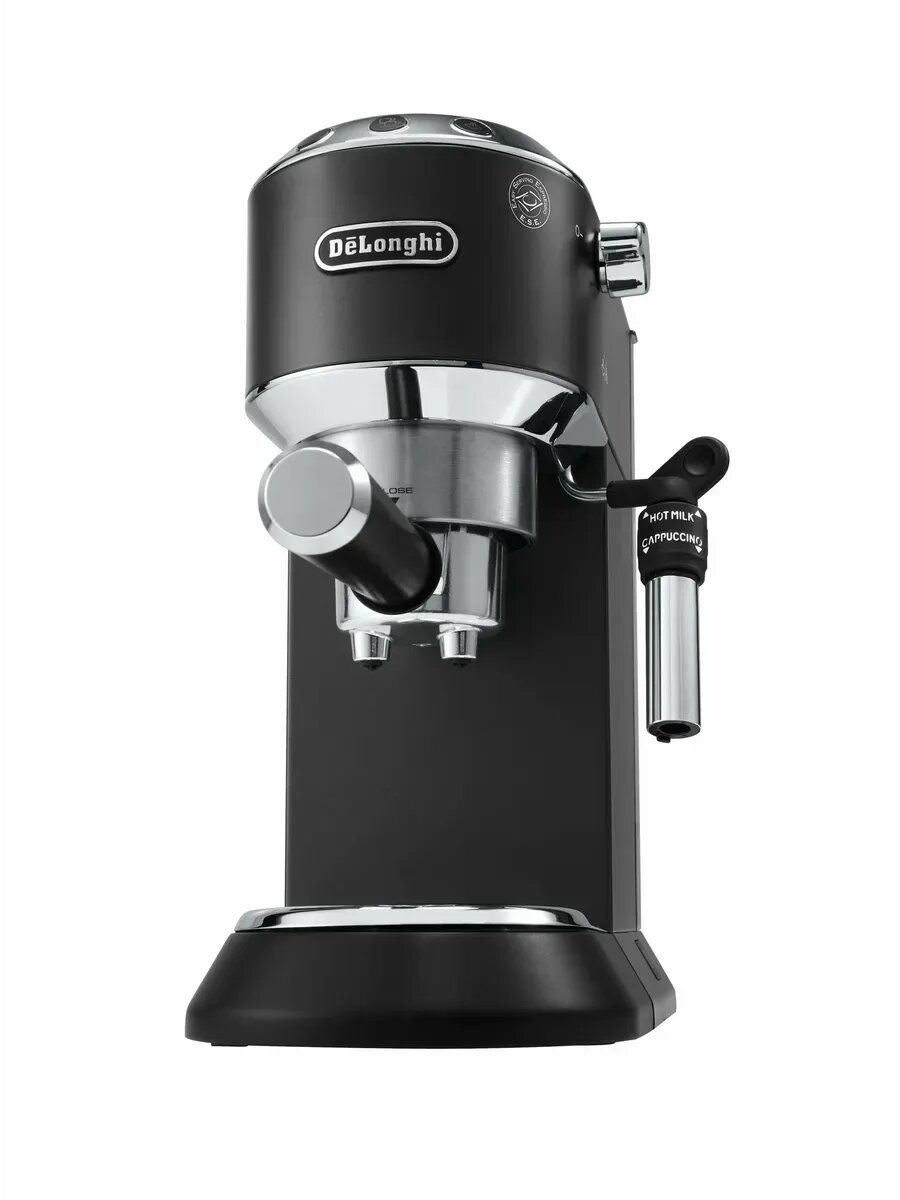 Кофеварка рожковая DeLonghi "Dedica", 1350 Вт, для эспрессо, черный