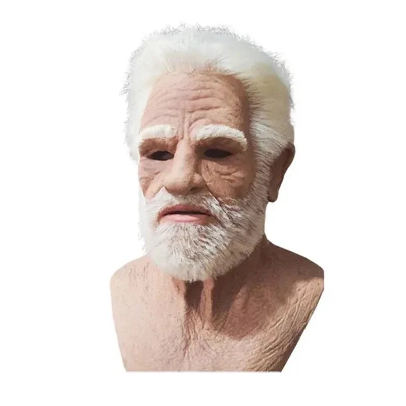 Реалистичная силиконовая маска дедушки