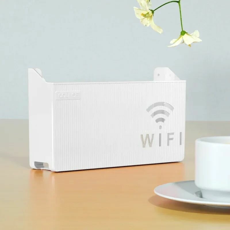 Полка-короб держатель для WI-FI роутера, подставка шкаф под роутер**
