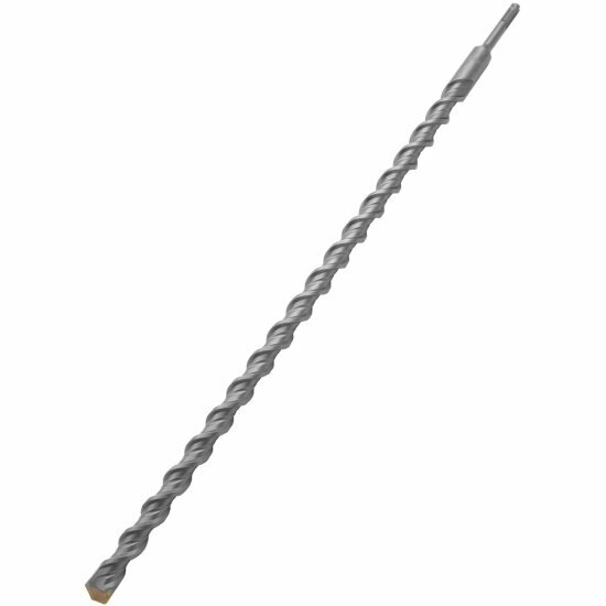 Бур по бетону Denzel двойная спираль, три пылеотводящие кромки, 22 x 600 мм, , 705055