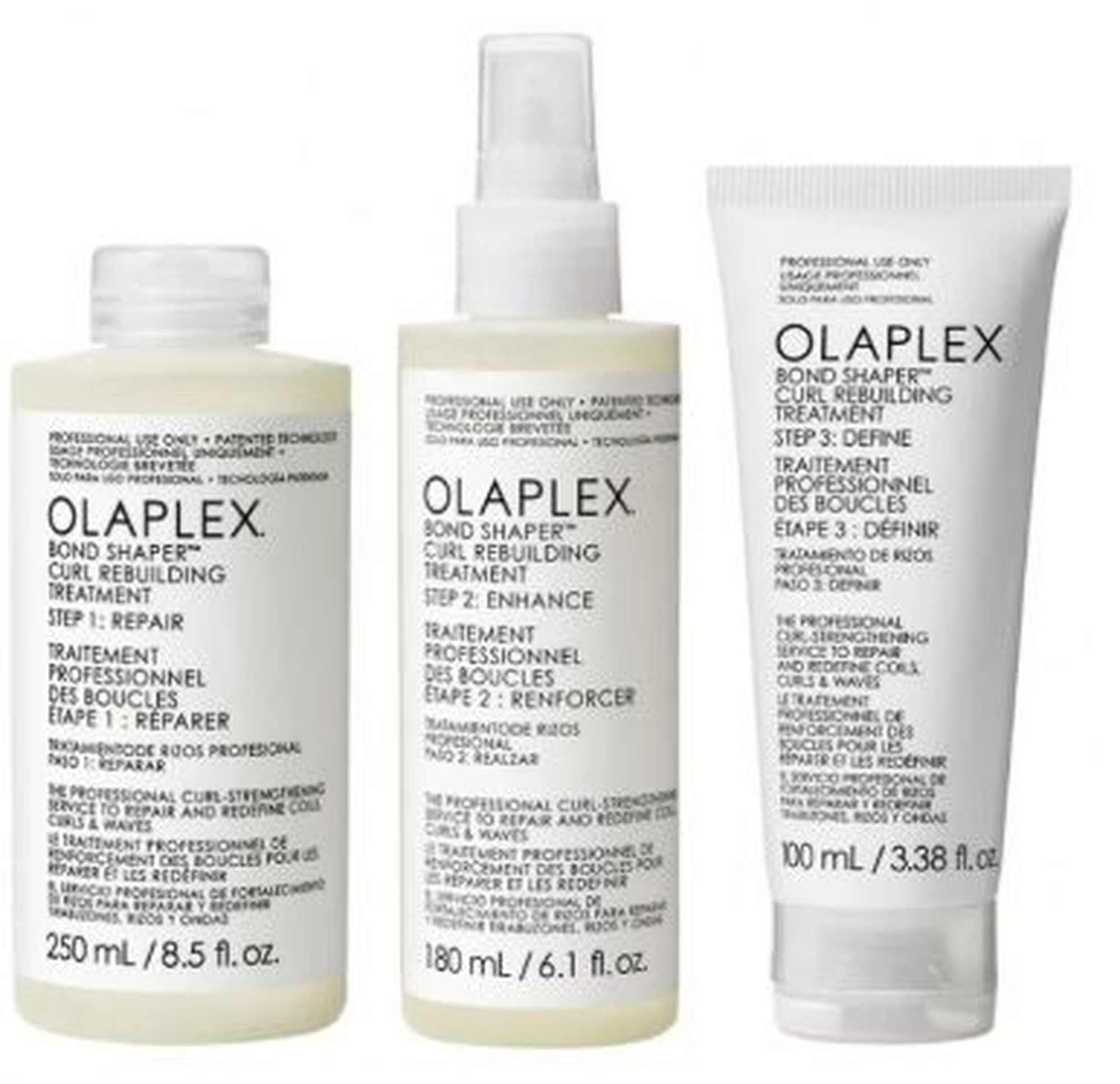 Olaplex Средство для восстановления локонов Olaplex Bond Shaper Curl Rebuilding, 3-шаговый уход для вьющихся волос