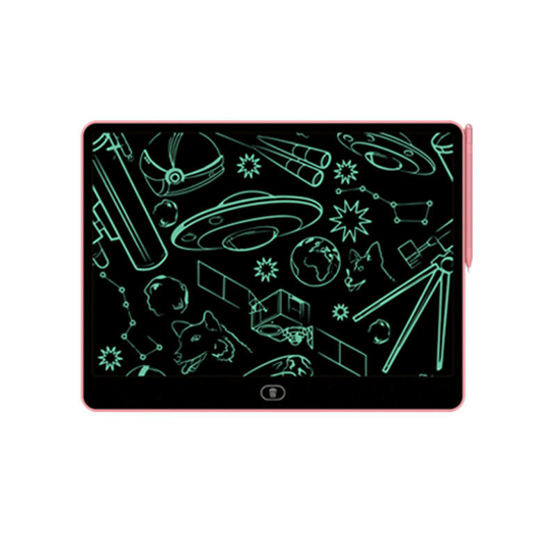 16-дюймовый прочный пластиковый lcd рисовальная доска портативная электронная записная книжка для легких заметок одинарная розовая