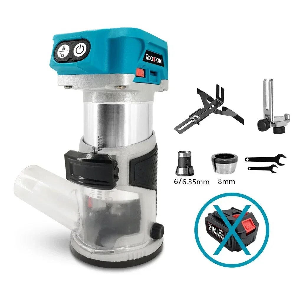 Беспроводной электрический триммер Makita 6/6,35/8 мм 6 скоростей