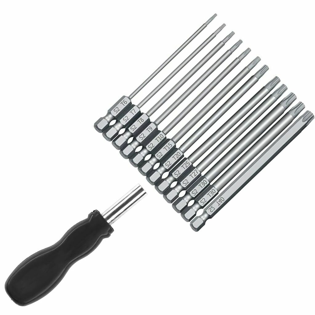 1 комплект из 13 в общей сложности 12 полых долот диаметром 100 мм + гаечный ключ