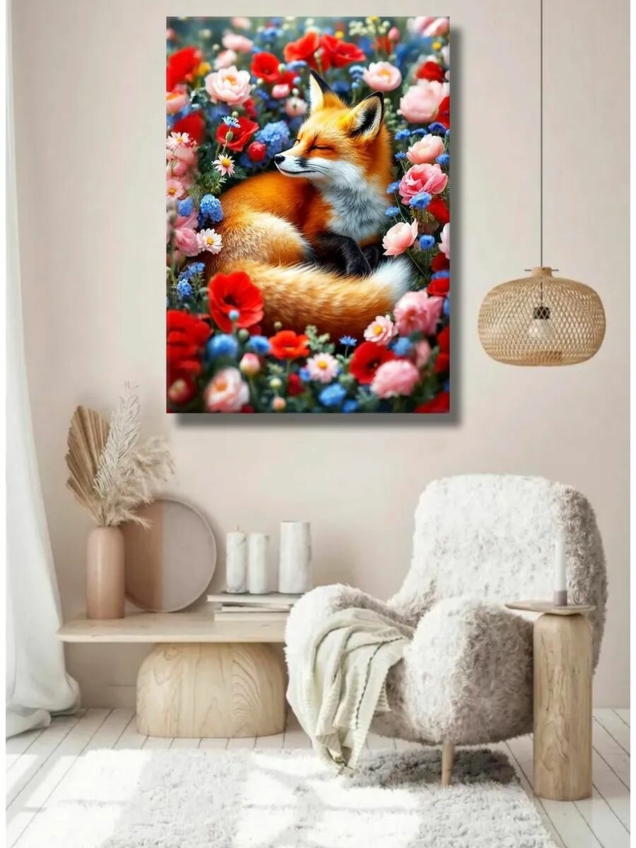 Картина "Цветочный сон", галерейная 50х70см 1шт, на деревянном подрамнике