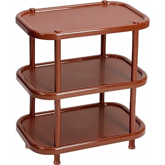 Полка овальная Idea (3 секции) М 2716 Коричневый