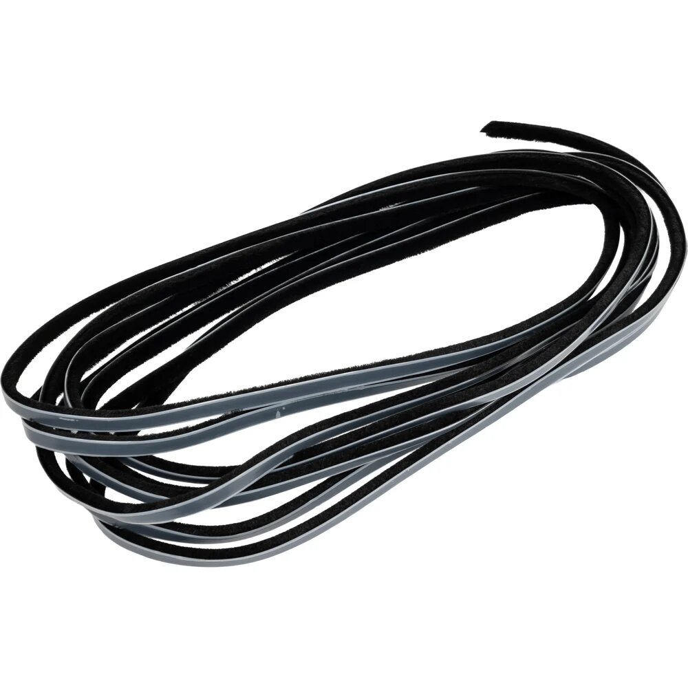 Mebax Уплотнитель Щёточный 7x6 Чёрный моноколор в пакете 6 м 00-00001634