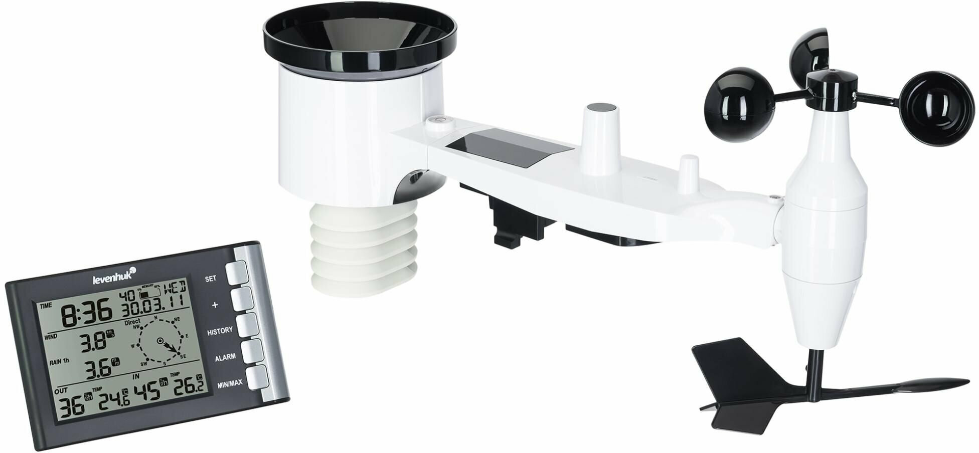 Погодная станция Levenhuk LP240 серебристый/черный