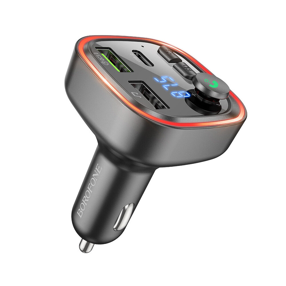 Borofone FM-трансмиттер с зарядкой Borofone BC48 Broad QC3.0 черный