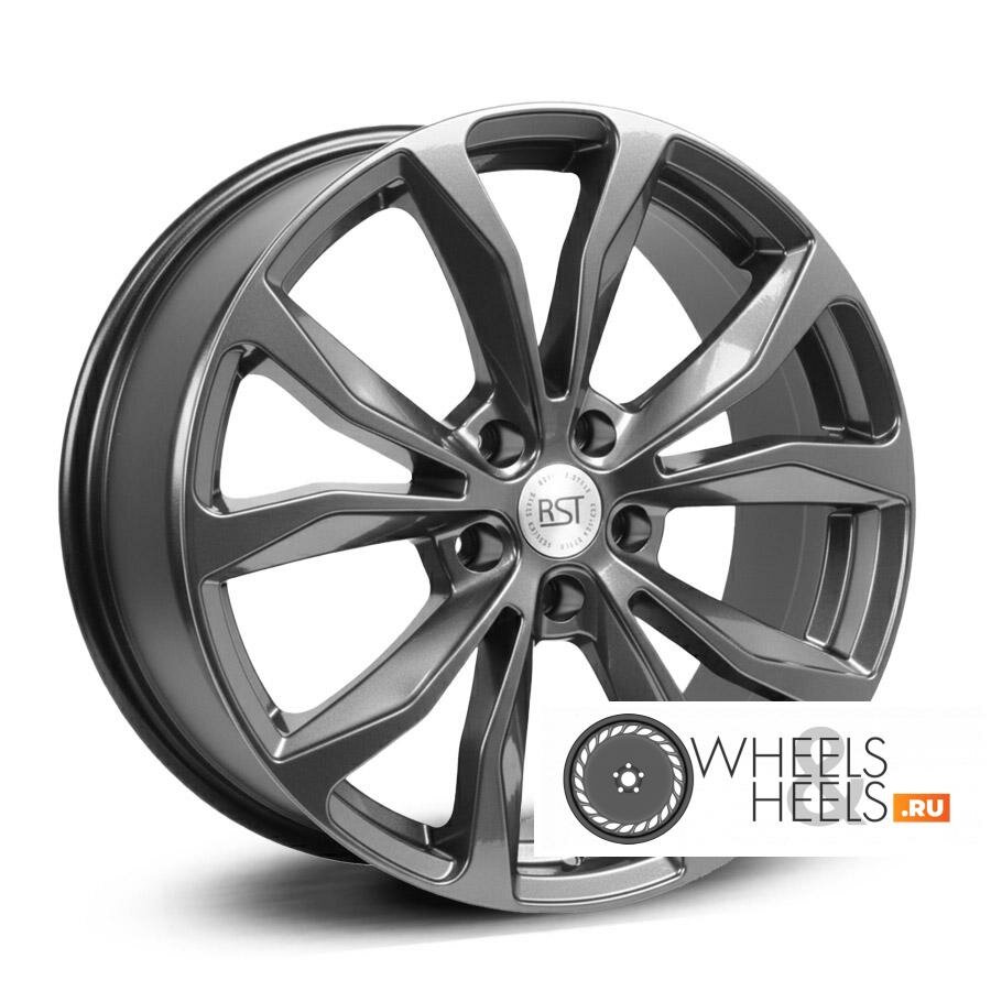 Диск автомобильный литой RST R009 19x7.5 5x114.3 et35 dia60.1 Темно - серый глянцевый