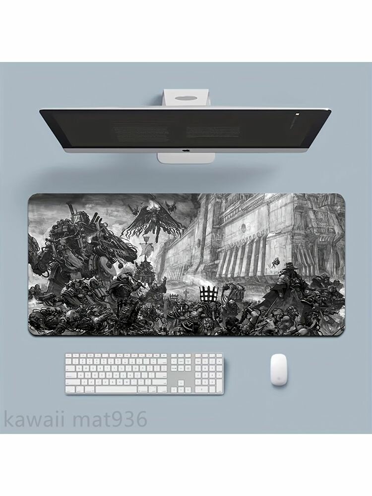 Коврик для мыши WARHAMMER 40k, нескользящее основание, XXL, 40 x 90 см
