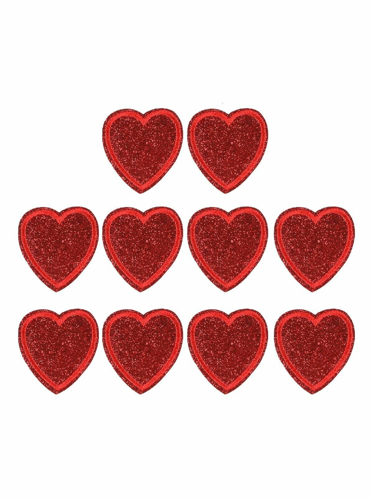 Сердечки из пайеток для декора одежды