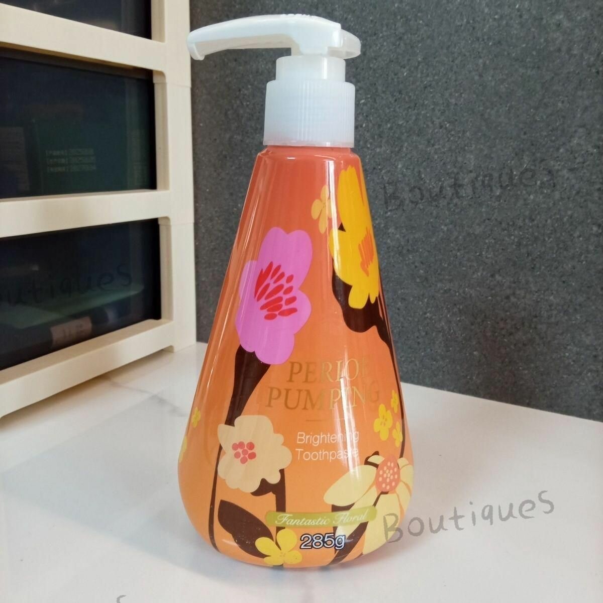 Зубная паста, зубной гель, дозатор Корея, 285 г, оранжевый