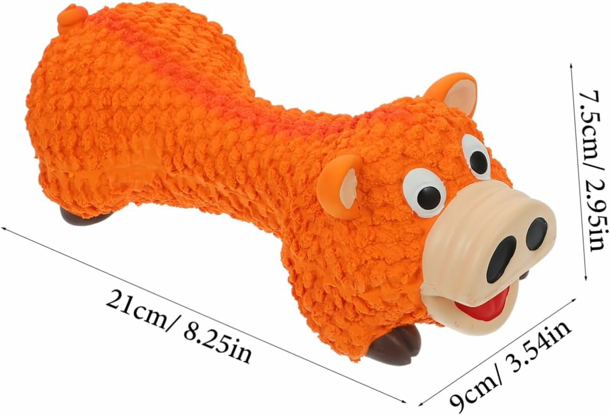 DINGXIAN Собачья игрушка для жевания в форме поросенка, прочная, для щенков и собак мелких и средних породов, безопасная, легко моется