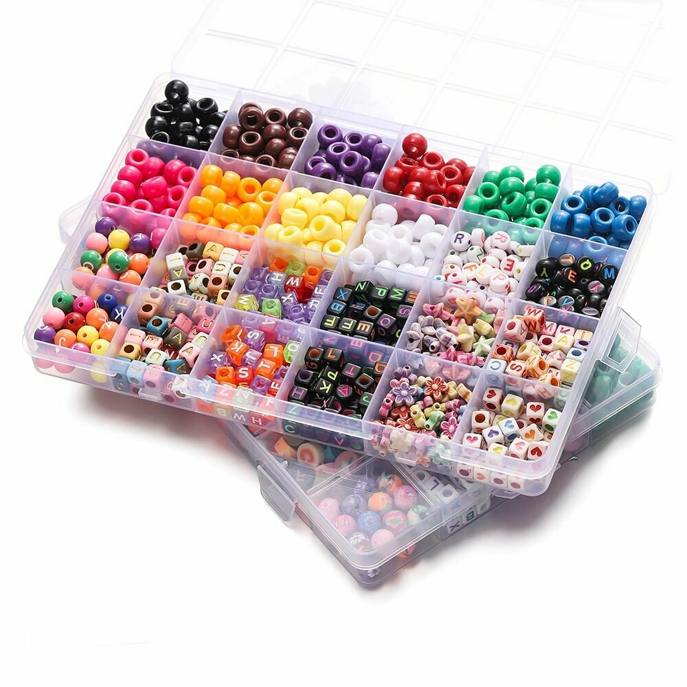 Крупный бисер для плетения браслетов Набор бисера