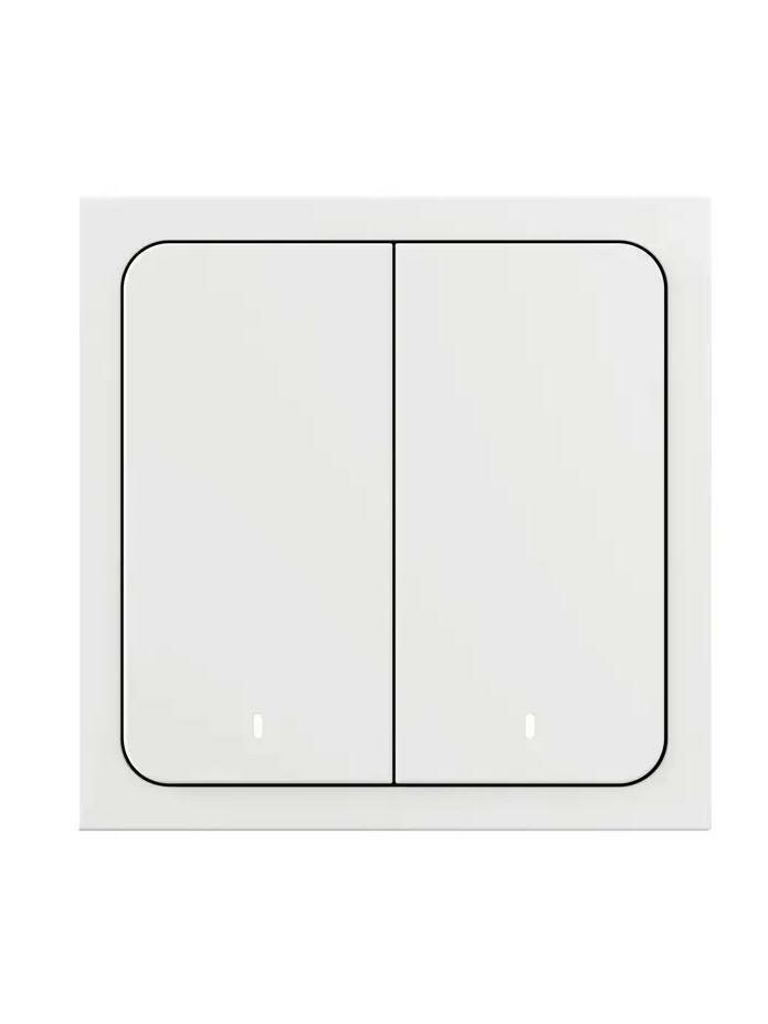 Умный выключатель Яндекс, 2 клавиша, Zigbee YNDX-00532 Белый WiFi, Zigbee RU