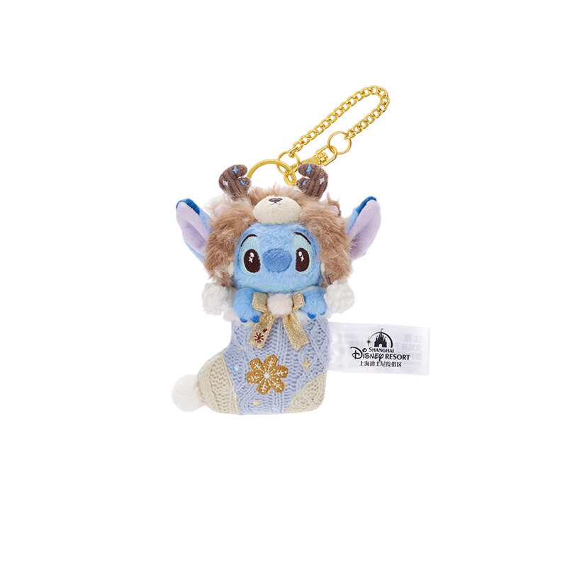 Disney x DISNEYLAND Коллекция носков на Рождество Стич Брелок Плюшевый Подвеска 12 см Длина тела Шанхайский Дисней