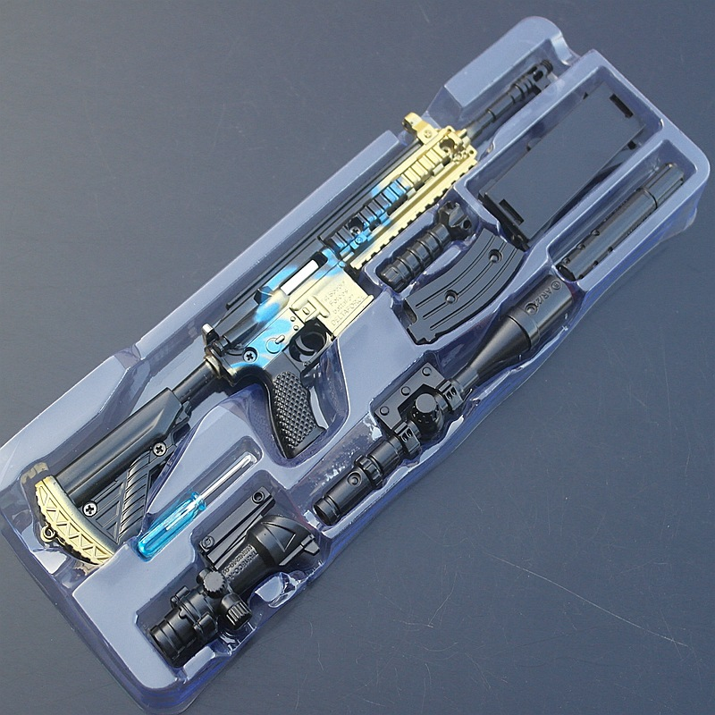 Мини AKM модель оружия Battlefield PUBG серия брелок M416 AWM AKM 98K M24 M16