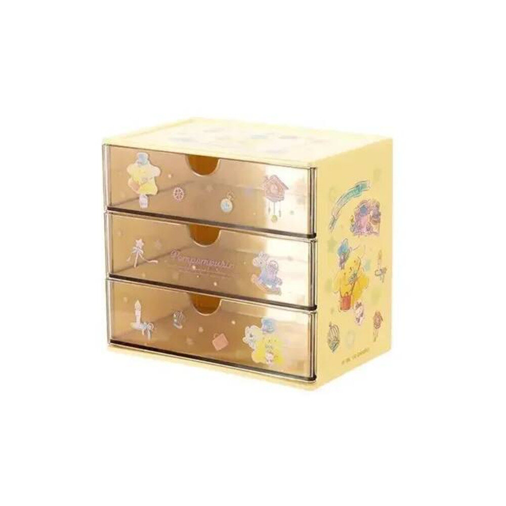Миниатюрная шкатулка для хранения украшений Miniso Kawaii Anime Cinnamoroll My Melody, милый мультяшный футляр Sanrio PomPomPurin, подарки и игрушки.