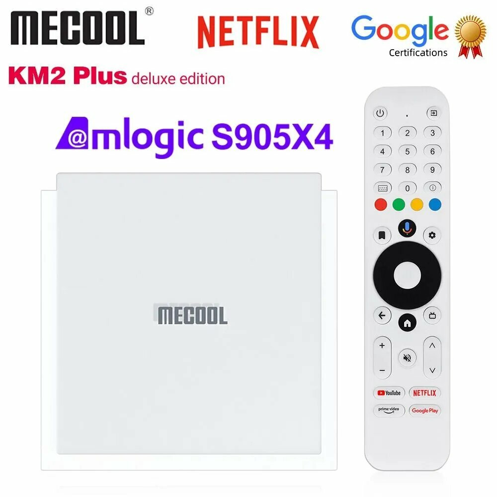 Караоке-система Meiku KM2 Plus eluxe 4+32 ГБ 4K ATV Box с сертификацией Google Netfx