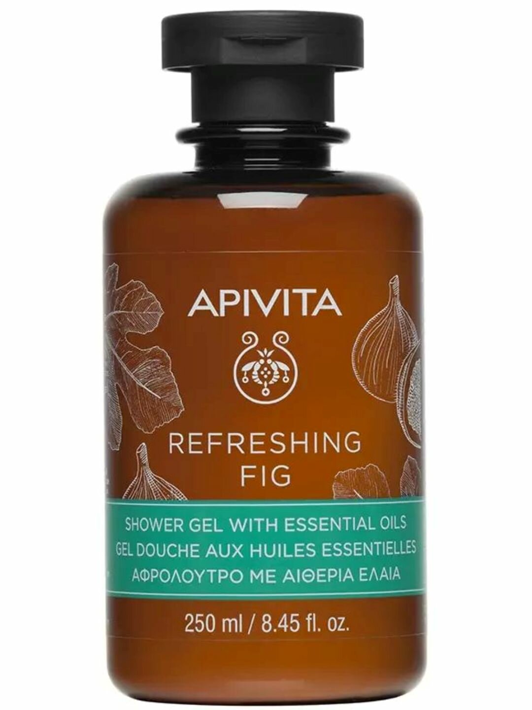 Апивита Освежающий инжир Гель для душа с эфирными маслами, 250 мл | APIVITA Shower Gel