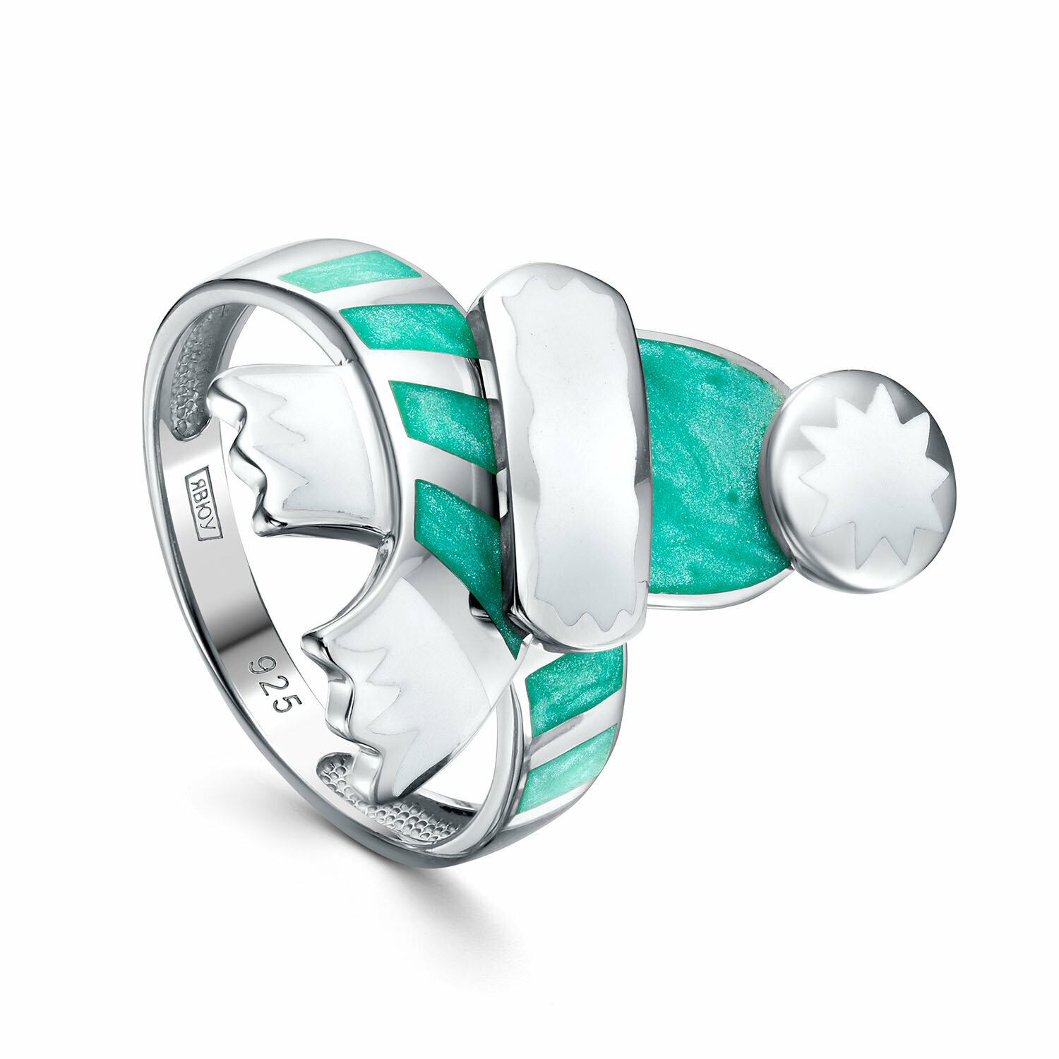 Кольцо, серебро, 925 проба