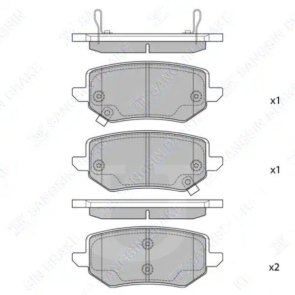 HI-Q SP2801 sp2801 колодки тормозные дисковые задние\ tank 300 21, great wall poer 19