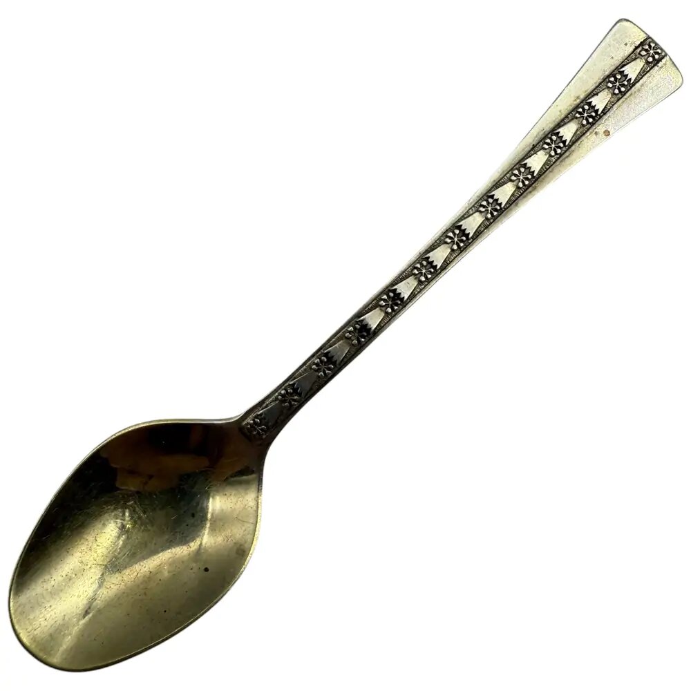 Ложка кофейная "Централь", 10 см, серебро 0.916, 1974 г. Таллинская ювелирная фабрика (4TJ), СССР