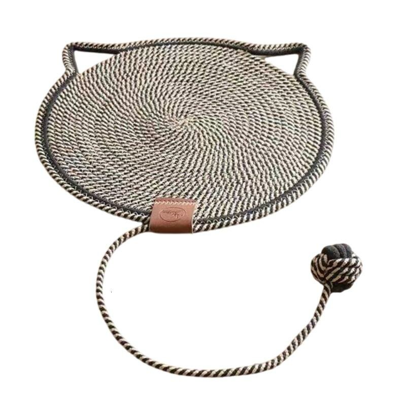 Коврик для когтеточки из хлопкового каната, Черный