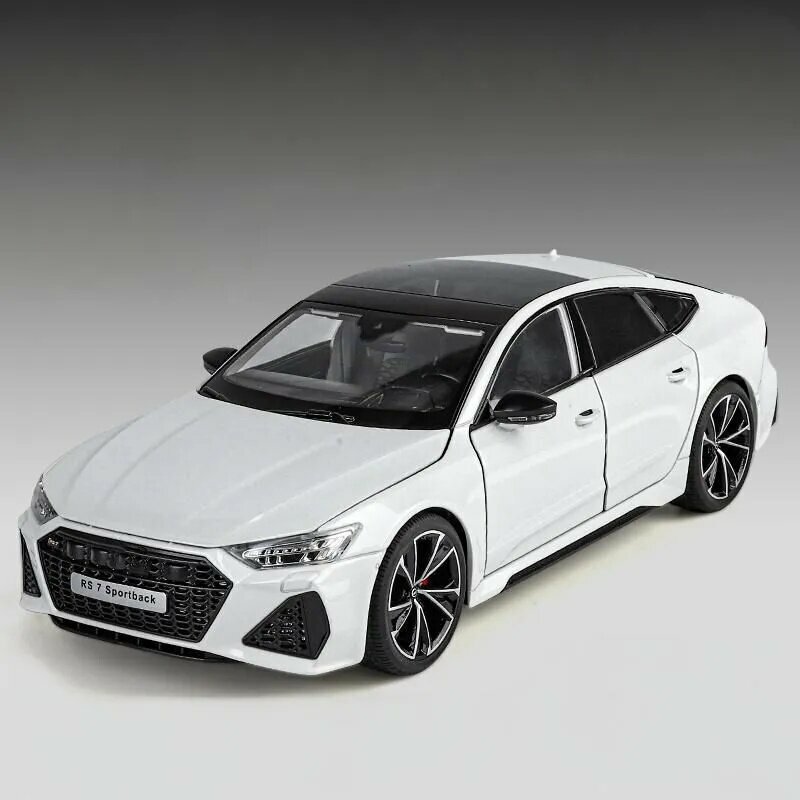Модель автомобиля Audi RS7, металлическая модель 1:18 Ауди RS7 Sportback, дистанционный ключ из сплава, со светом и звуком, AUDI RS7 Sportback