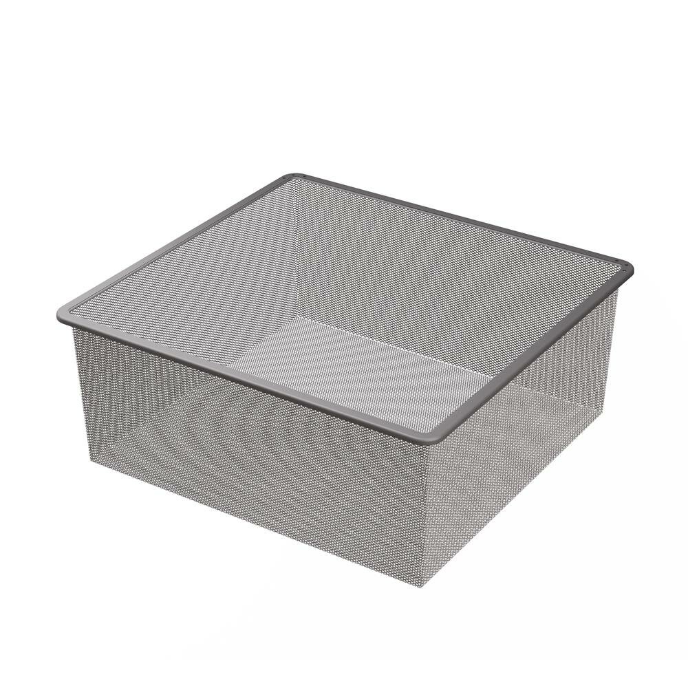 Корзина мелкосетчатая Лион 54.2x51.1x18.5 см цвет серый