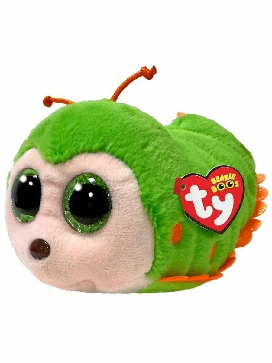 TY Детская мягкая игрушка Пилар Зеленая Гусеница, 15 см