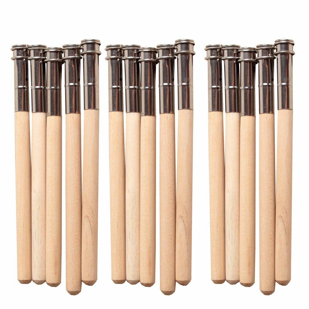15 Штук Удлинителей для Цветных Карандашей, Из Деревянного и Железного Материала, Для Учебы