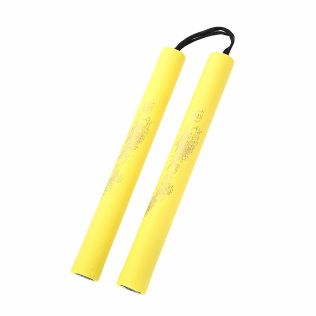 Тренировочные нунчаки с веревкой, Желтый