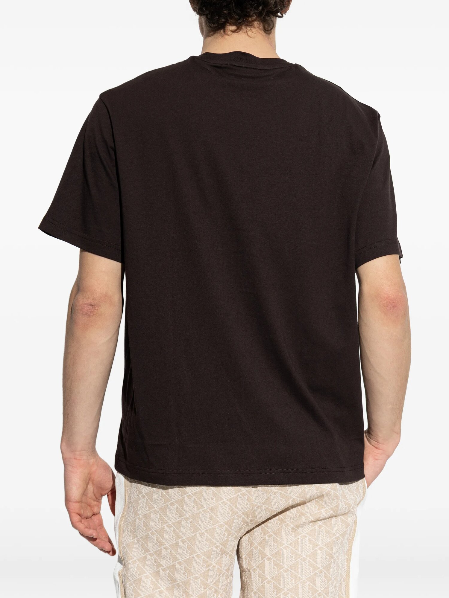 Футболка LACOSTE Logo-appliqué T-shirt, размер XL, черный — фото 1
