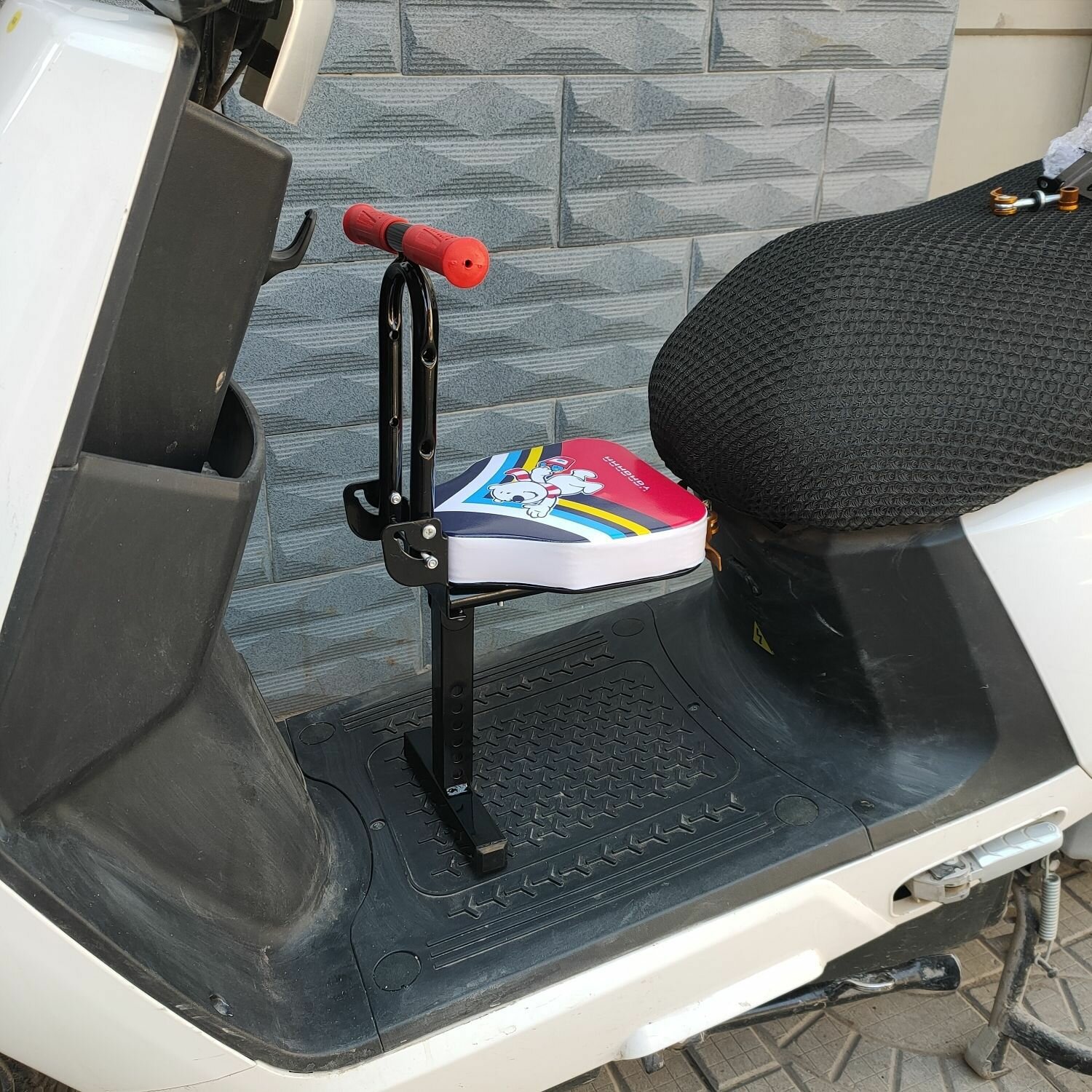 Детское сиденье для электрического мотоцикла Meitong, складное сиденье для скутера, переднее сиденье для маленького мотоцикла-черепахи