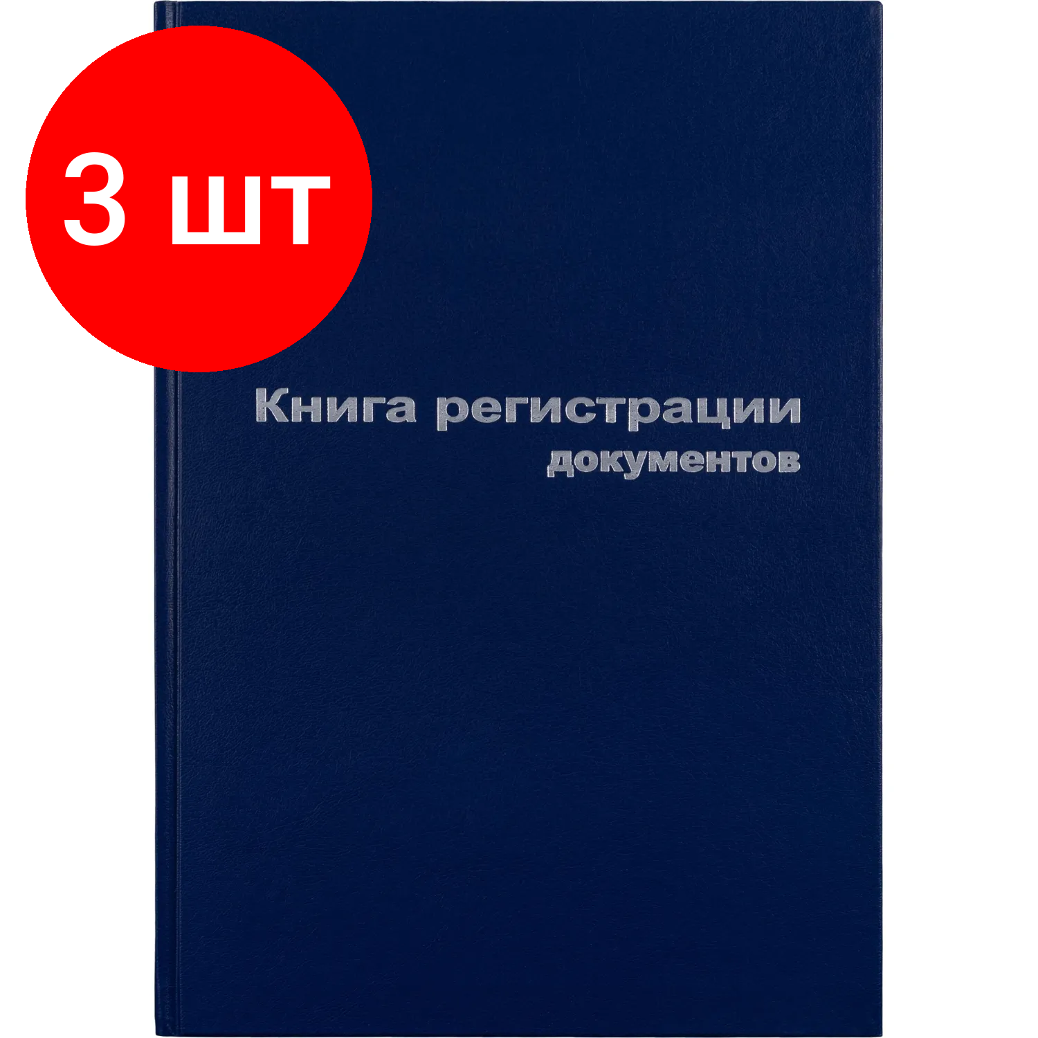 Комплект 3 штук, Книга регистр. документов А4 96л. обл. бумвинил