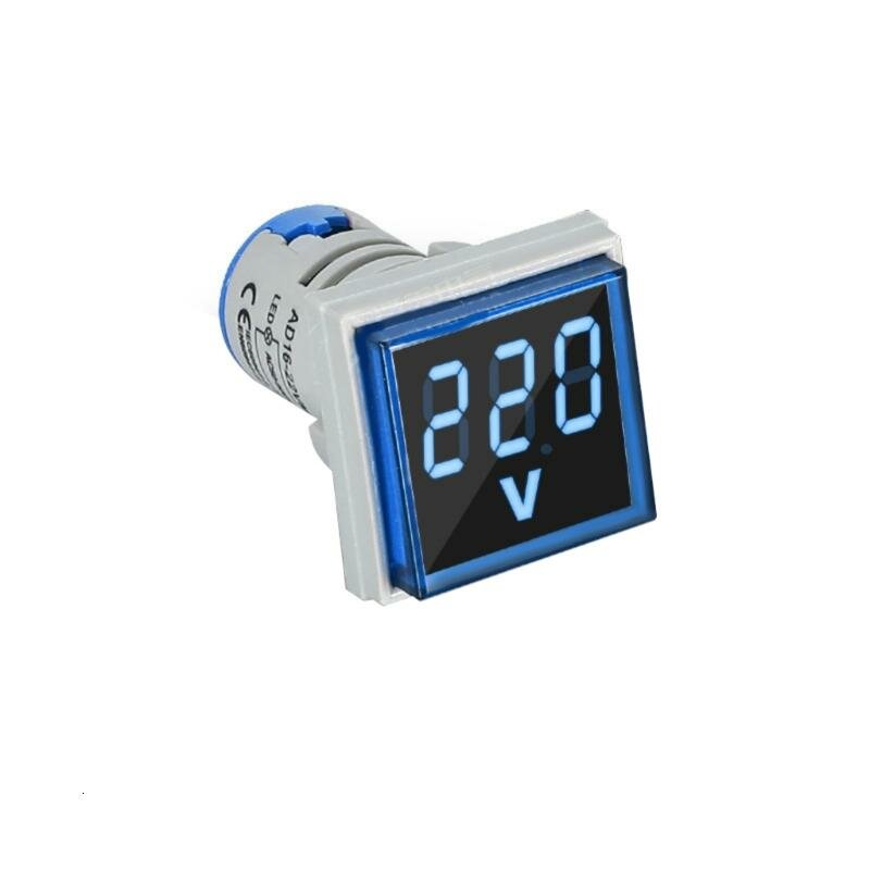 Цифровой вольтметр 50–500 В, Синий