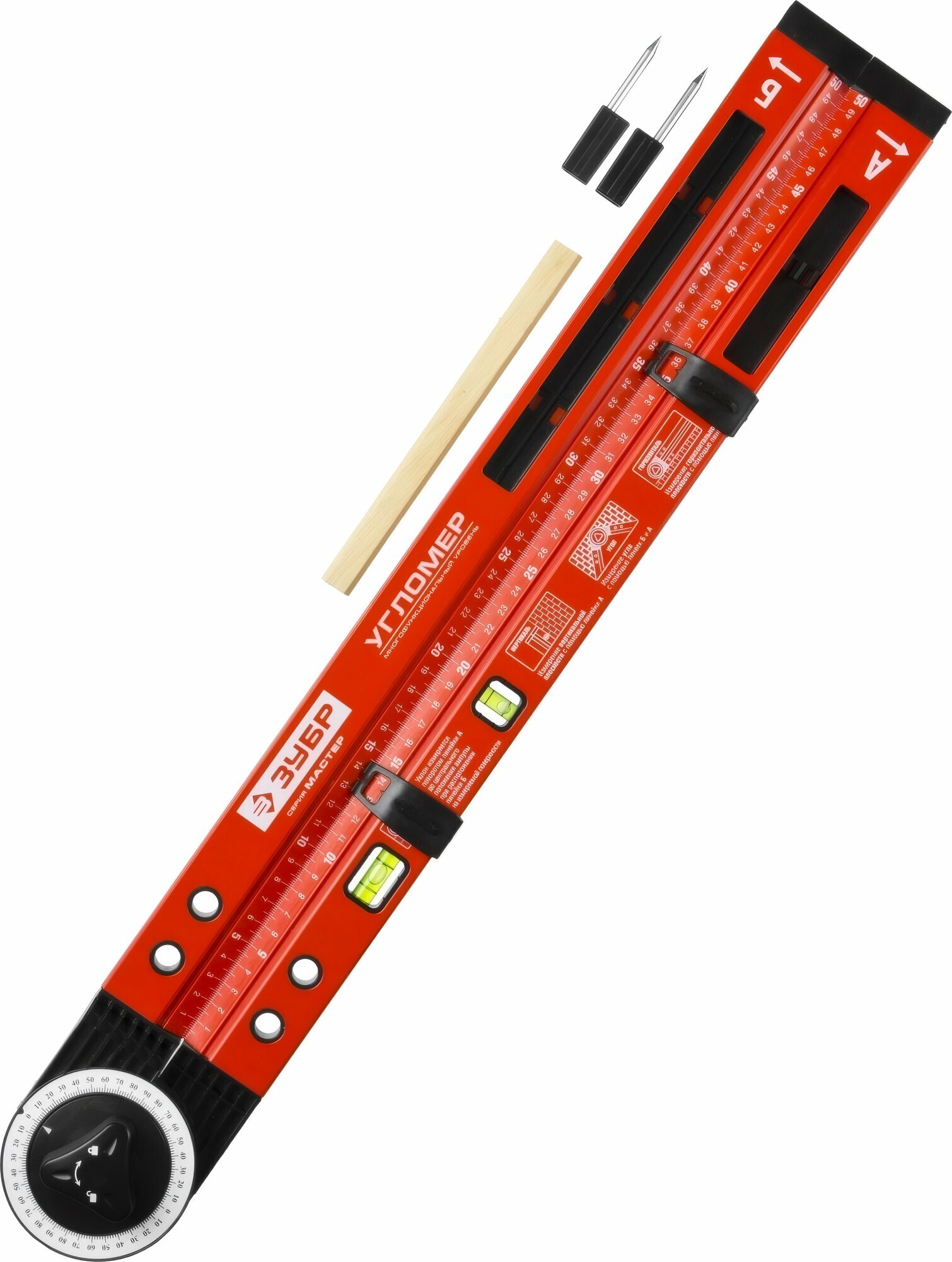 Складной уровень-угломер ЗУБР 34740