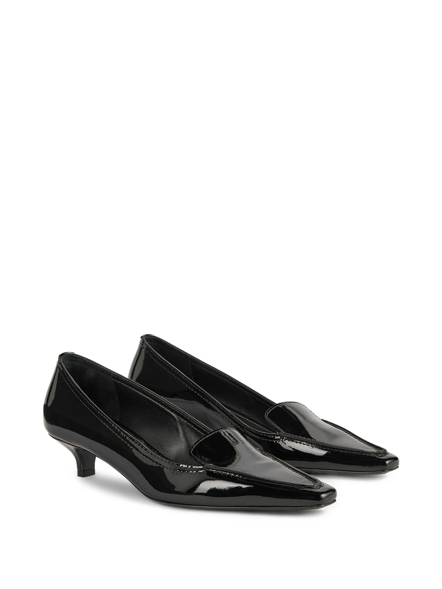 Лоферы TOTEME Patent loafer pumps, размер 38, black/black — фото 1