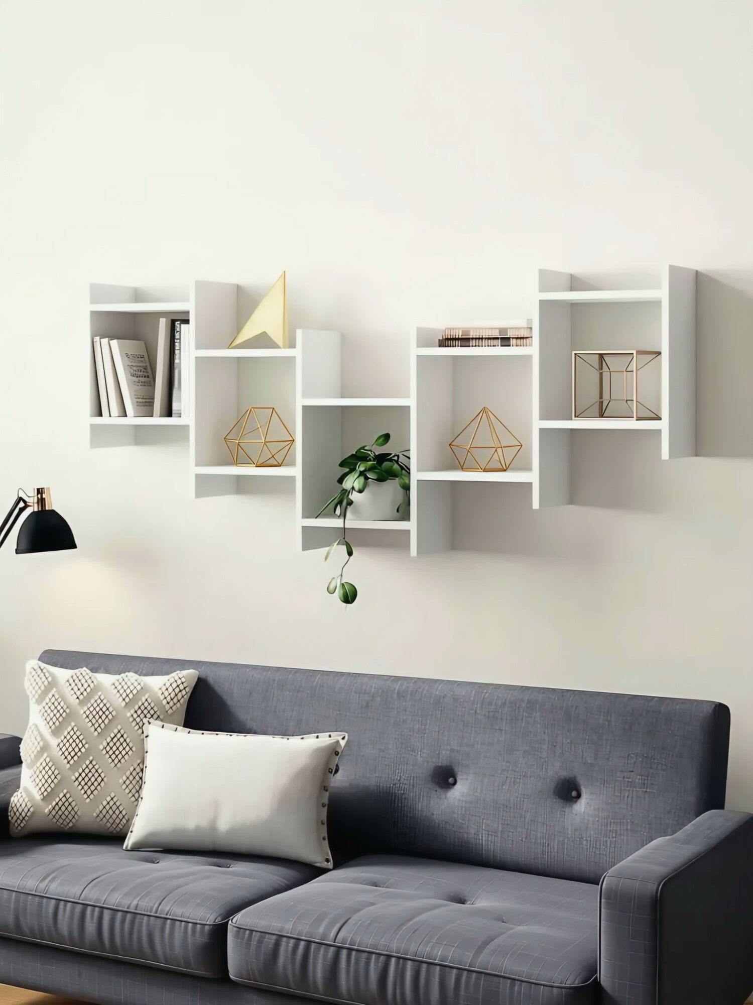 Полка настенная 9 Белая