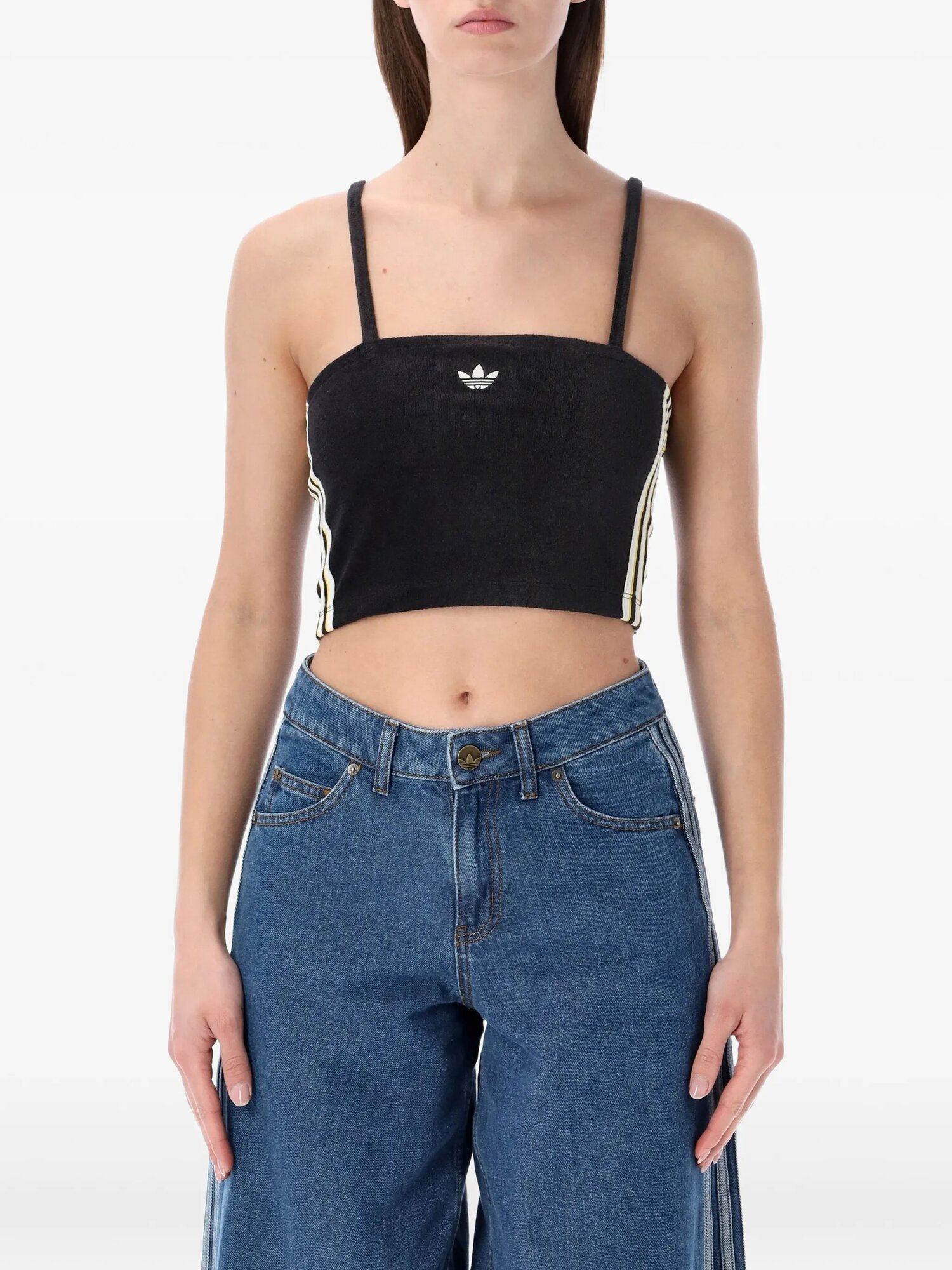 Топ adidas, размер XS, black/black