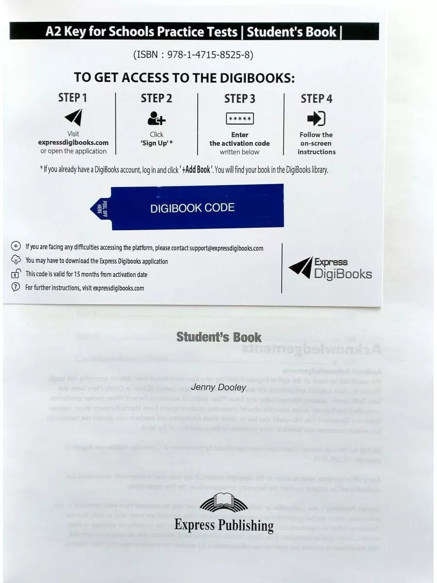 A2 Key for Schools Practice Tests Student Book with Digibook | Express Publishing — фото 1