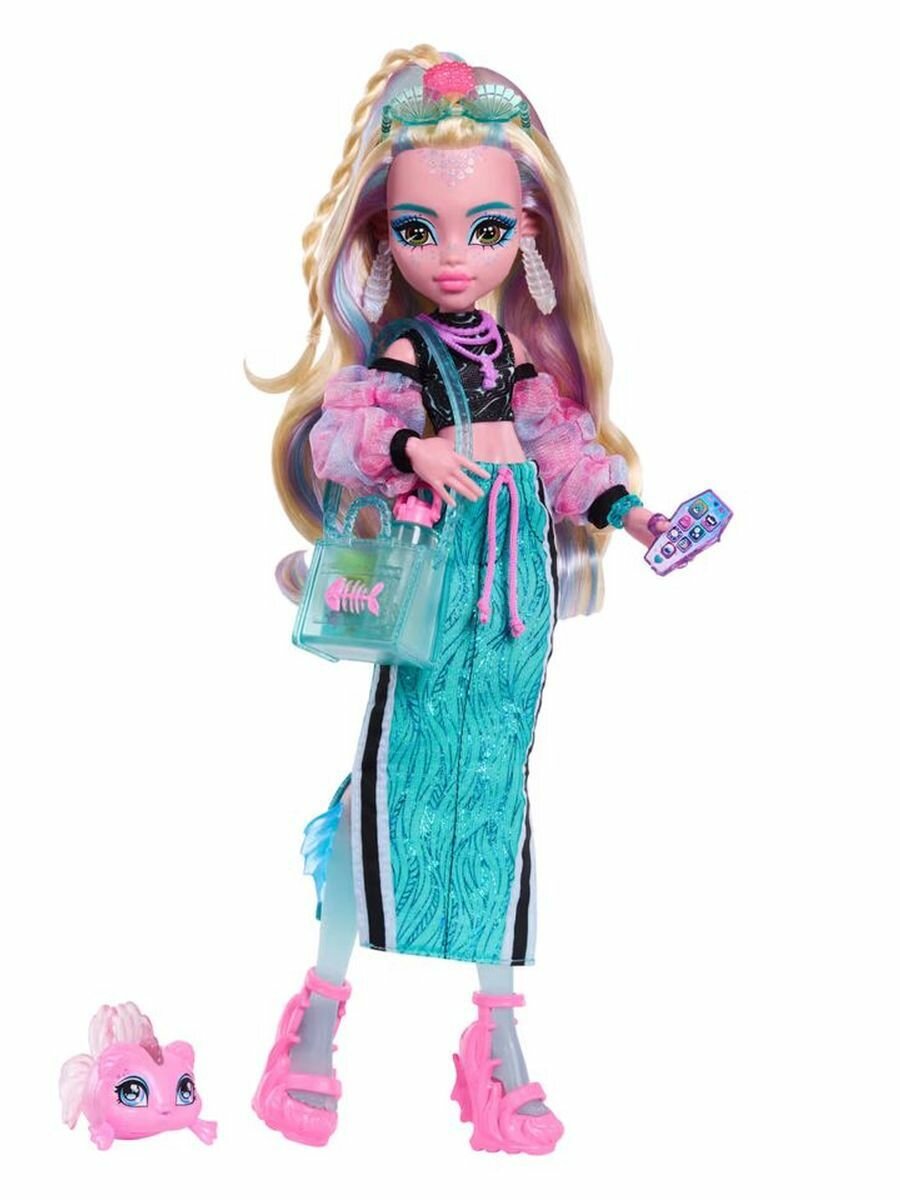 Monster High Кукла Лагуна Блю с питомцем, JHK33